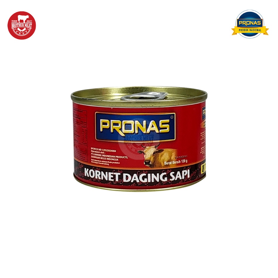 Jual Original PRONAS Corned Beef 120gr, Kornet Daging Sapi Kaleng Halal ...