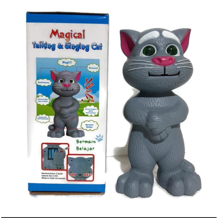 Jual THE MAGIC TALKING TOM MAINAN ANAK LUCU DAN BERNYANYI | Shopee ...