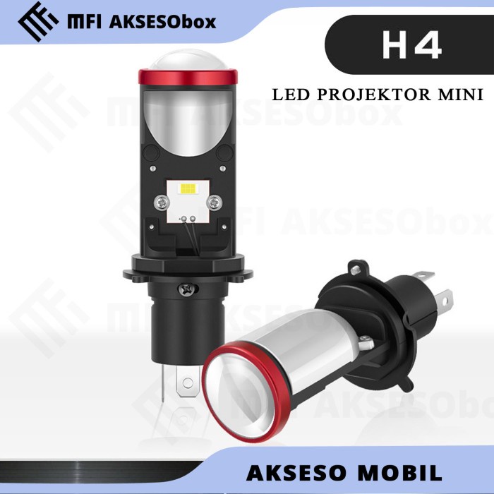 Jual [Baru] Lampu Mobil H4 Led Projector Mini 12V 24V Apmatauto 2 Pcs ...