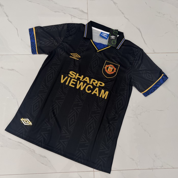 Jual BAJU BOLA JERSEY MU RETRO 1993 1994 RETRO MU KUNGFU HITAM 1993 ...