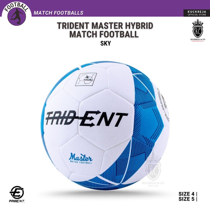 Jual [New] Trident Master Hybrid Match Football - Sky Size 5 Terbatas ...