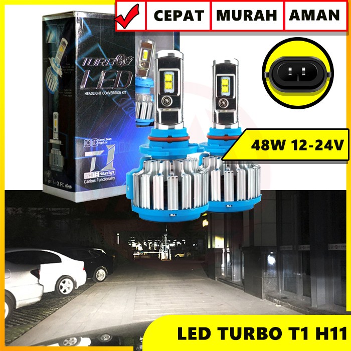 Jual New Turbo Led T1 Lampu Led Foglamp Turbo T1 H11 50W Super Bright ...
