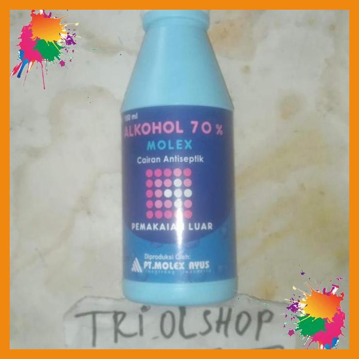 Jual alkohol 70% isi 100ml molex cairan antiseptik pemakaian obat luar ...