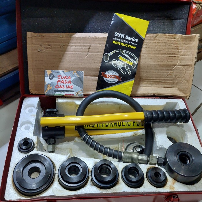 Jual Promo Pembolong Plat Plong Hydraulic Punch Driver Puncher Hidrolik ...