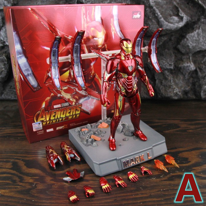 Jual New Zd Toys Marvel Action Figure Iron Man Mark 50 Nano Armor Iron ...
