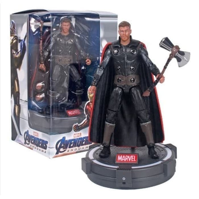 Jual COD Original Thor Marvel Avengers Action Figure With Light Base ...