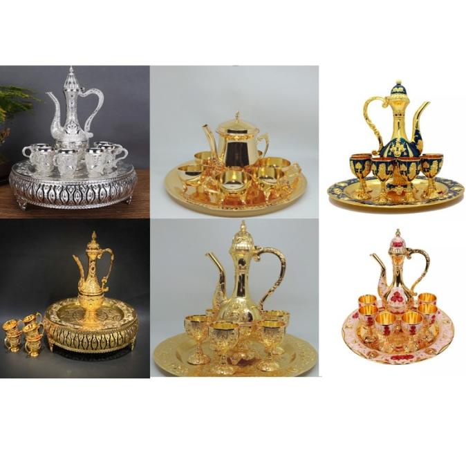 Jual Teko Arab Aladin Set 7 TK005A Warna Emas Ornament | Shopee Indonesia
