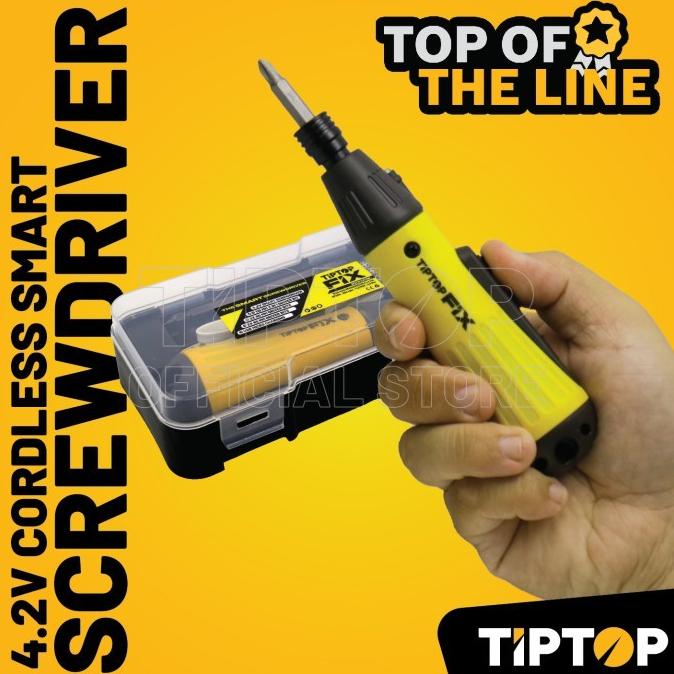 Jual Promo Tip Top Cordless Smart Screwdriver Obeng Baterai Pintar 4