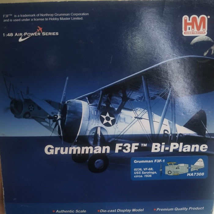 Jual New Pesawat Grumman F3F Bi-Plane Hobby Master Diecast Bisa Gojek ...