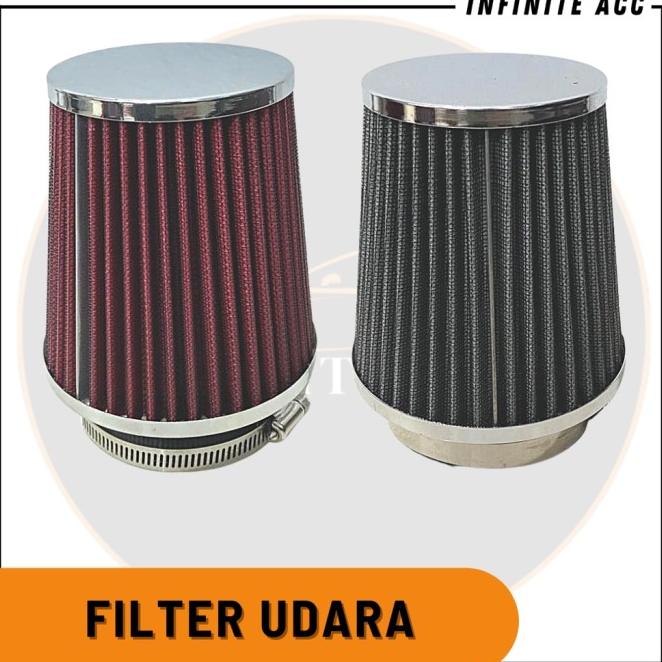 Jual Filter Udara Racing 3Inch Merah Dan Abu-Abu Modifikasi Mobil ...