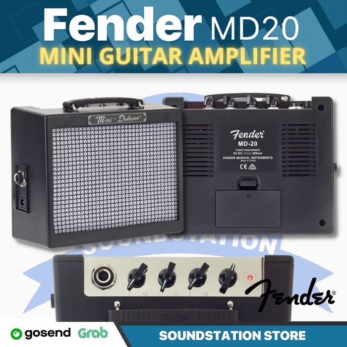 Jual Fender MD-20 Mini Deluxe Guitar Amplifier - Ampli Gitar Mini ...