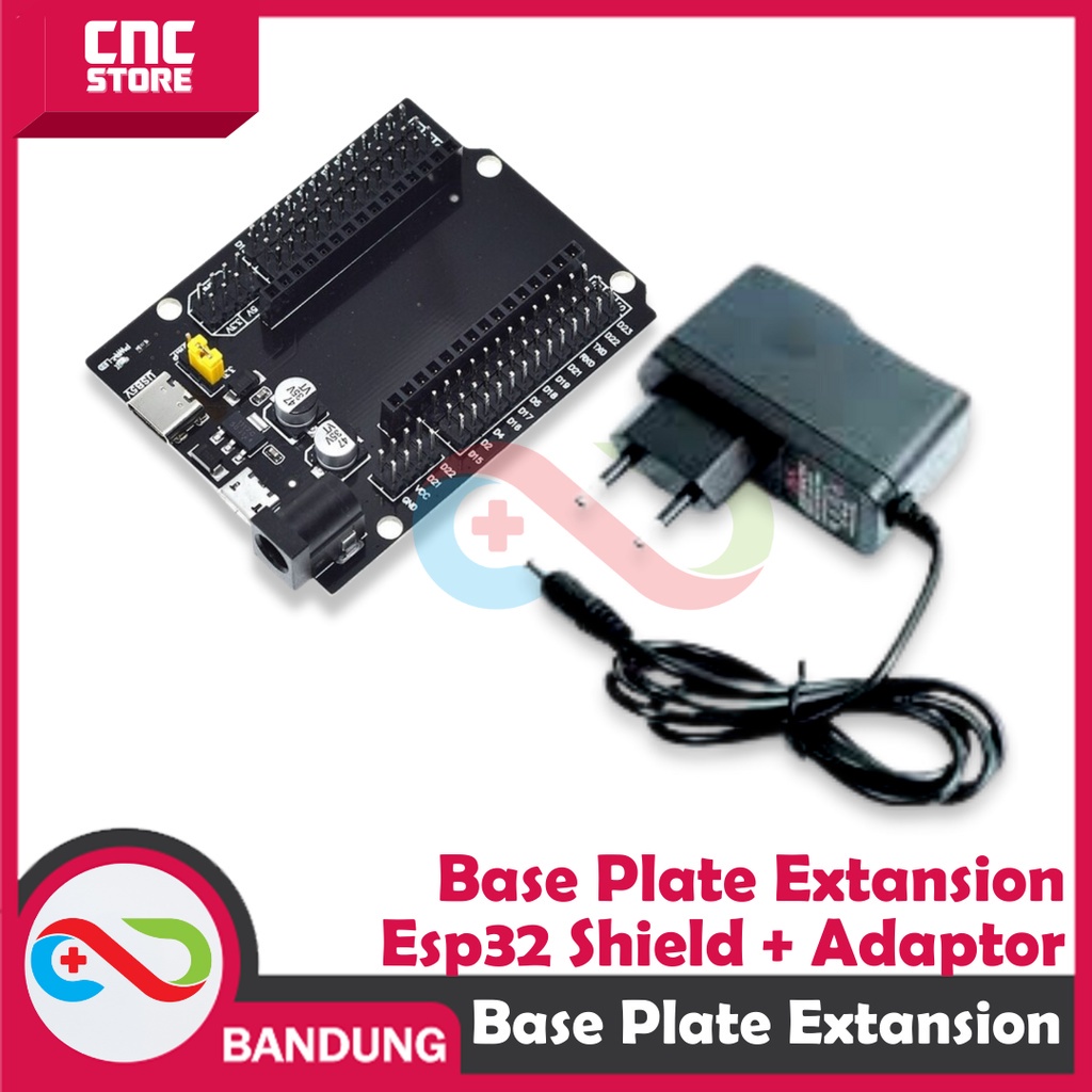 Jual BASE PLATE EXTENSION ESP32 SHIELD ESP32 DOIT V1 30P PLUS ADAPTOR ...