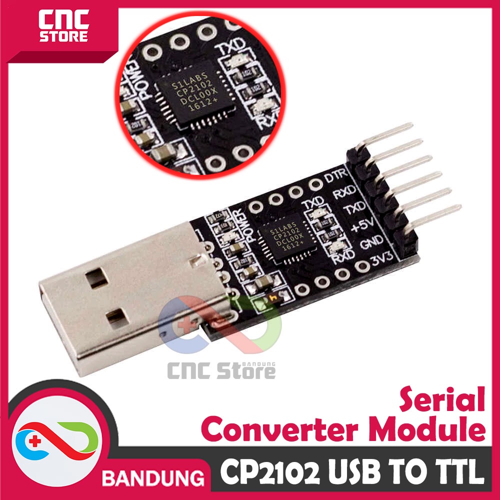 Jual CP2102 USB TO TTL SERIAL CONVERTER MODULE ARDUINO ESP8266 ...