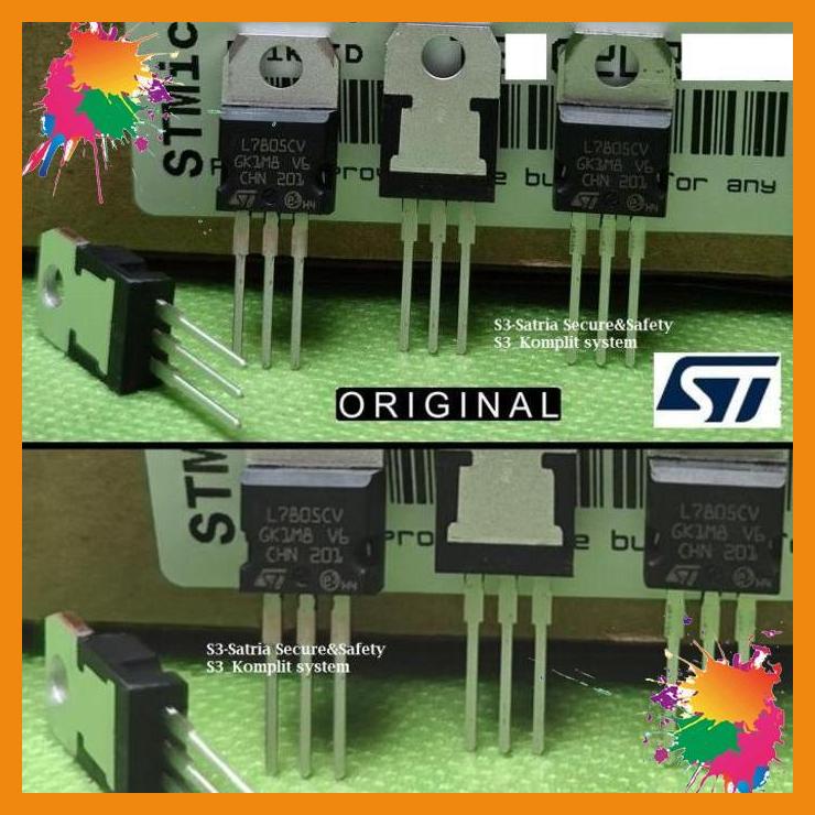 Jual ori st l7805cv asli l 7805 cv original bagus cakep l7805 cv lm7805 ...
