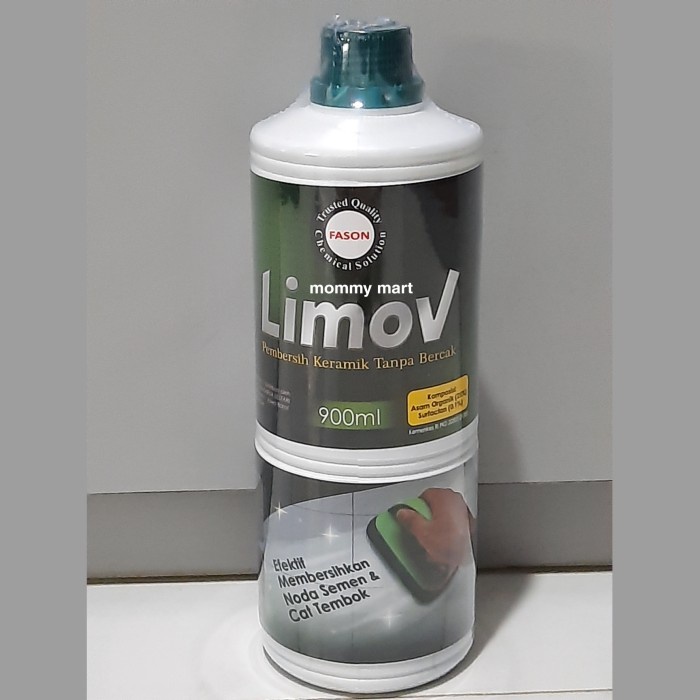 Jual CAIRAN PEMBERSIH NODA, SEMEN, CAT TEMBOK PD KERAMIK FASON LIMOV 900ML | Shopee Indonesia