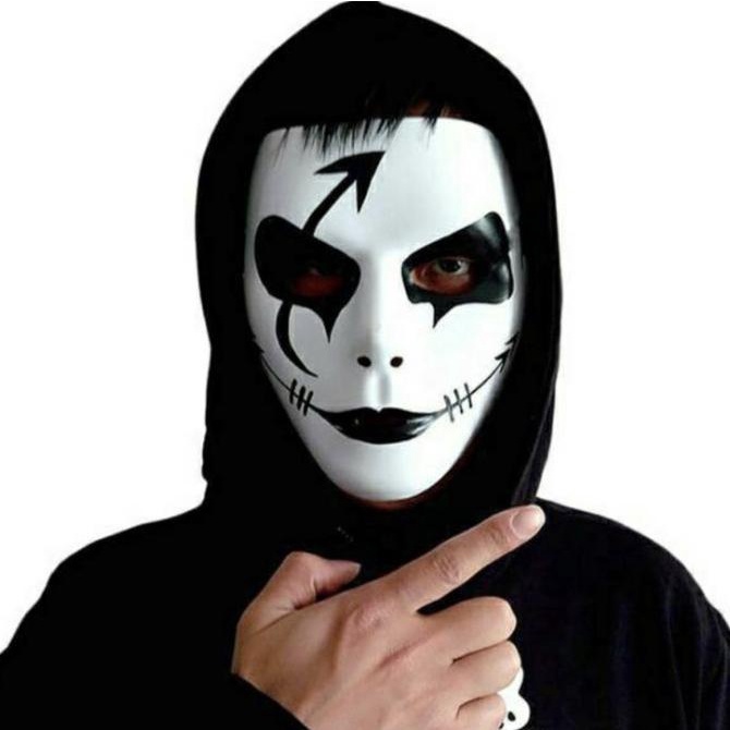 Jual Topeng Annonymous Black Kostum Halloween Topeng Hacker Joker