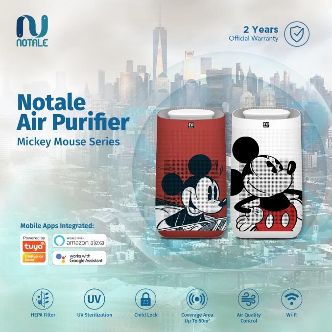 Jual New Notale Air Purifier Mickey Edition With Hepa H13 Uv Sterilizer ...
