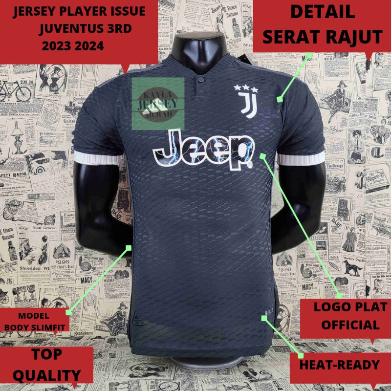 Jual JERSEY BOLA PLAYER ISSUE JUVENTUS 3RD 2023 2024 TOP QUALITY ...