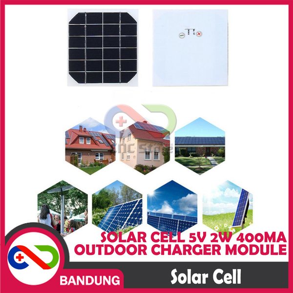 Jual Solar Cell 5V 2W 400Ma Panel Surya Outdoor Charger Module | Shopee ...