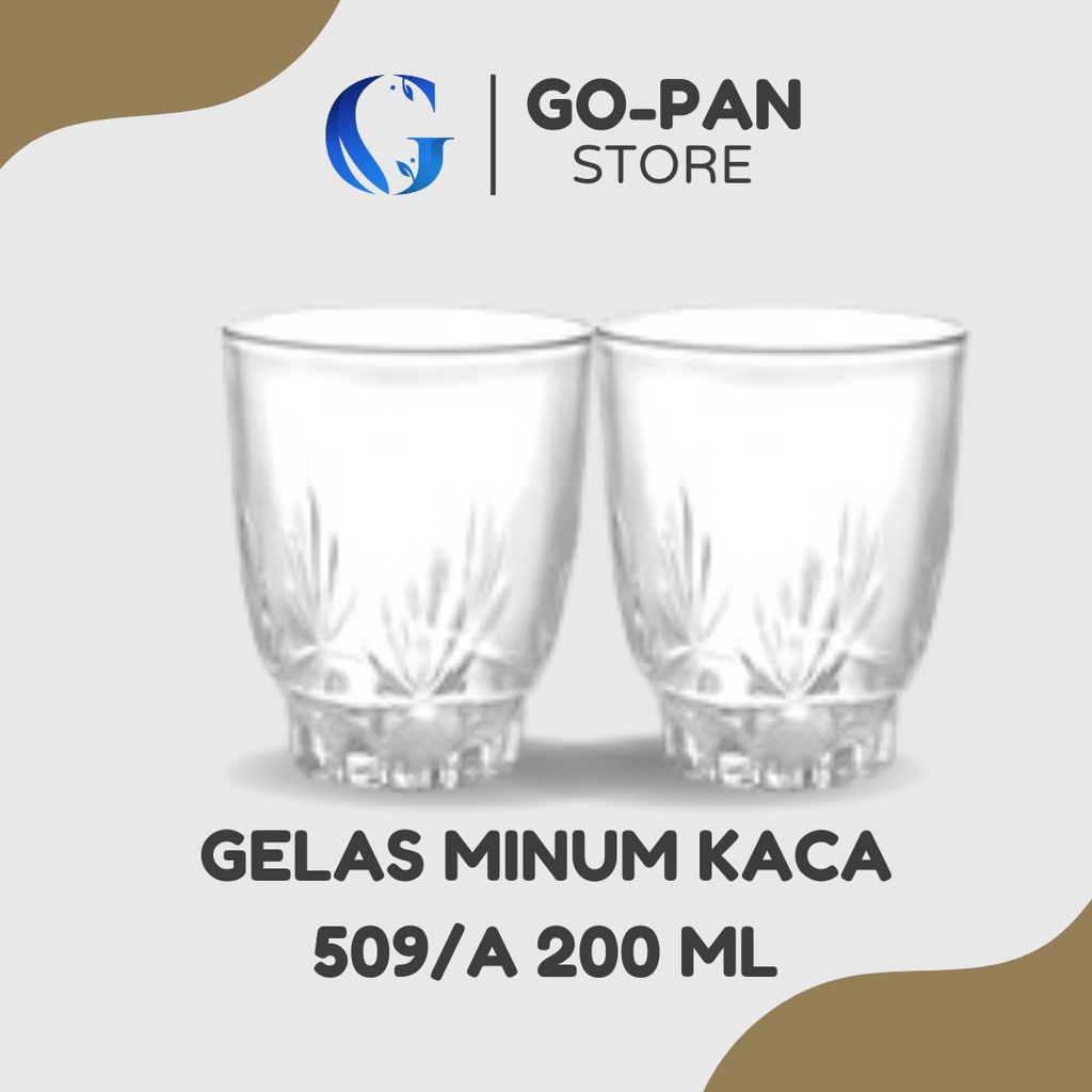 Jual Gelas Kaca Aesthetic 509/A 1 pcs 200 ml Gelas Kopi Kaca Bening ...
