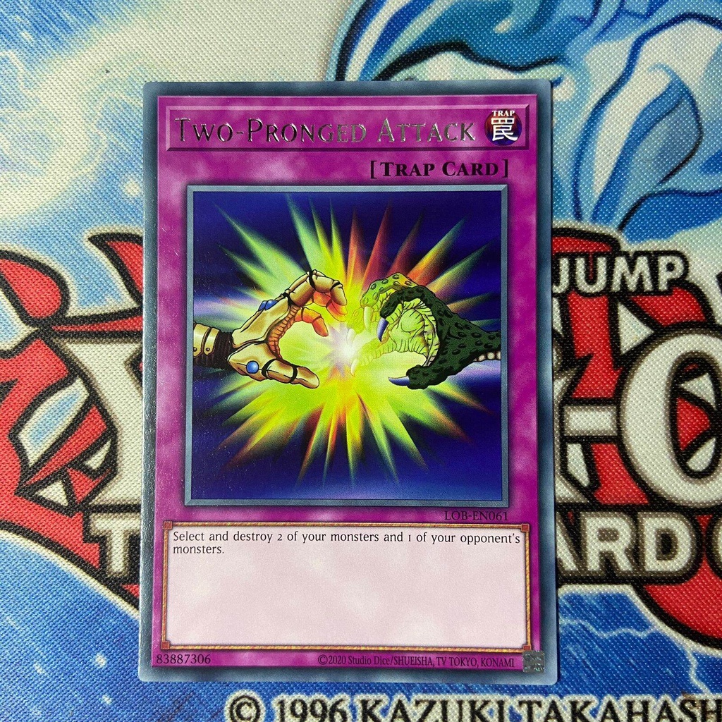 Jual yugioh two pronged attack LOB rare original | Shopee Indonesia