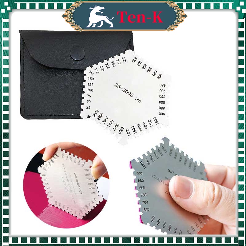 Jual 25-3000um Wet Film Comb / Alat Ukur Ketebalan Cat Basah / Wet Film ...
