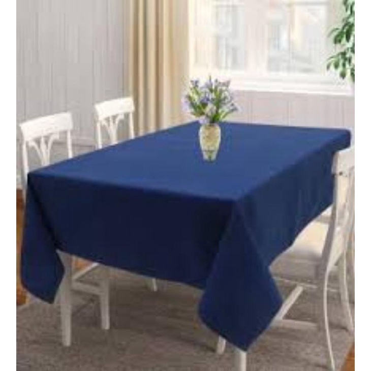 Jual Taplak meja kain polos katun ukuran besar tanpa renda 180x240 ...