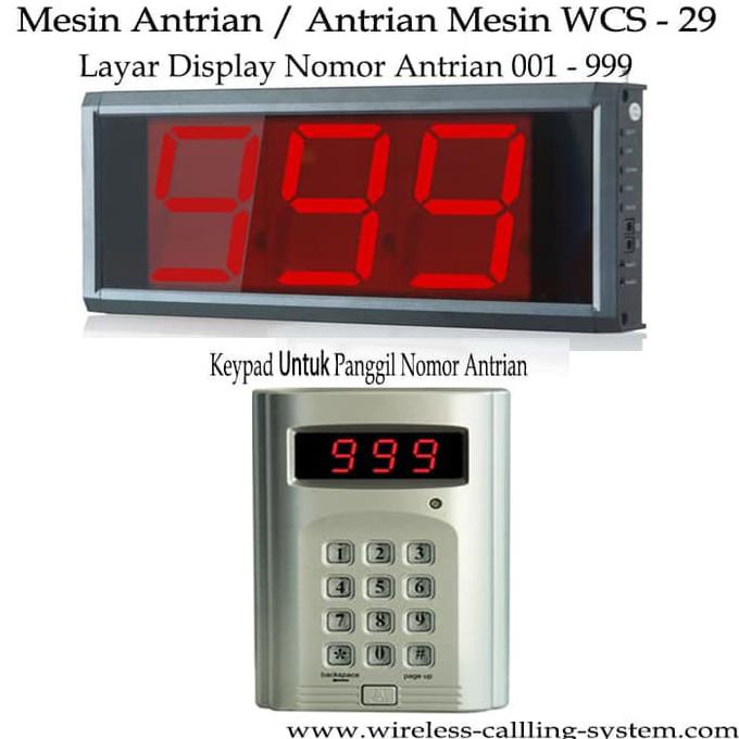 Jual Mesin Antrian System / Antrian Mesin System 3 Display 1 Keypad ...