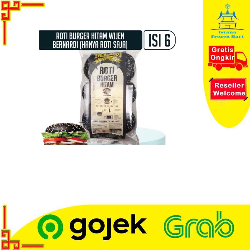 Jual Roti Burger Hitam Wijen Burger Buns With Sesame Seeds 6 Pcs ...