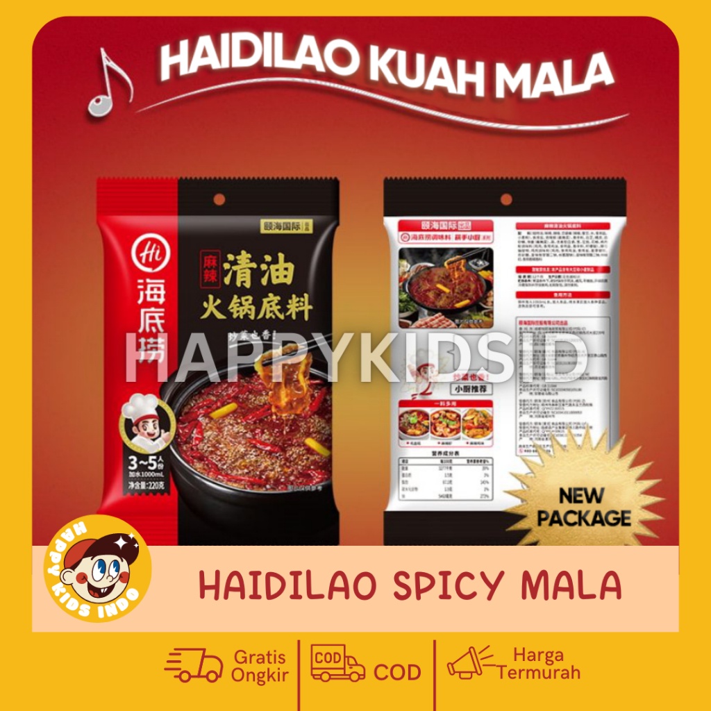 Jual Bumbu Masak Instant Hotpot Haidilao Spicy Mala - | Shopee Indonesia