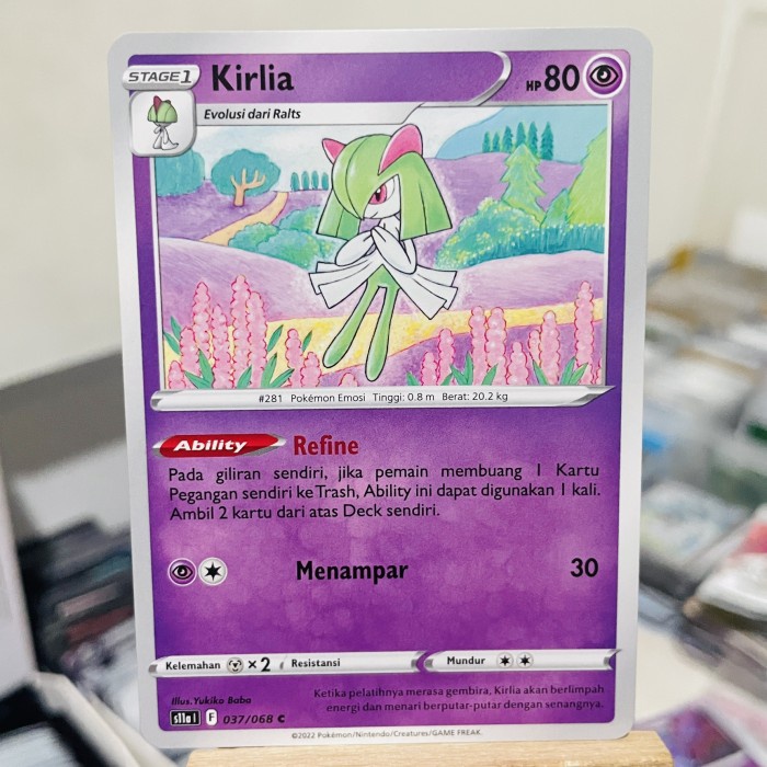 Jual KIRLIA S11A ABILITY REFINE ENGINE KARTU POKEMON INDONESIA TCG CARD ...