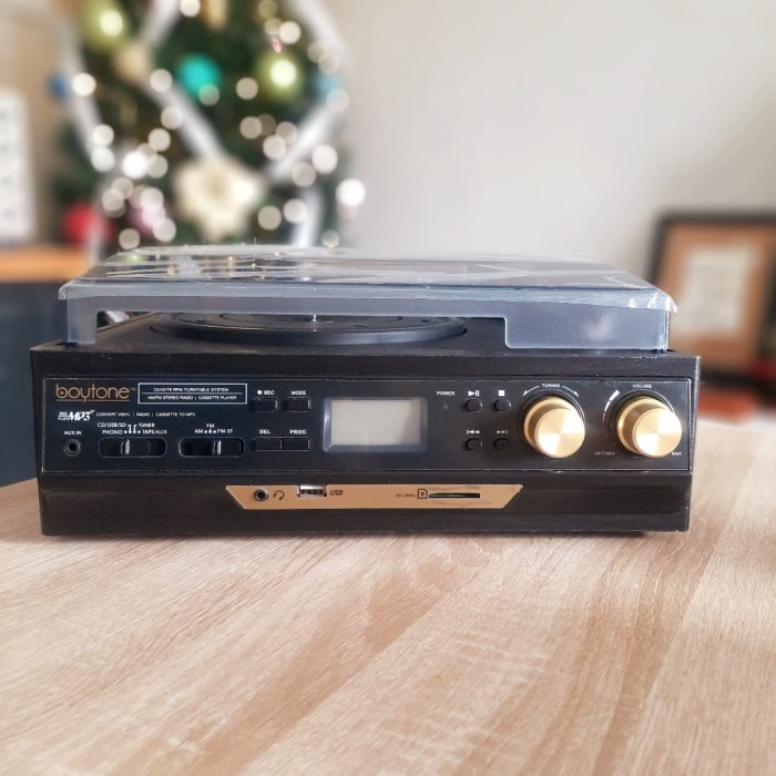Jual Turntable Multiple Vinyl Radio Cassette Player | Shopee Indonesia