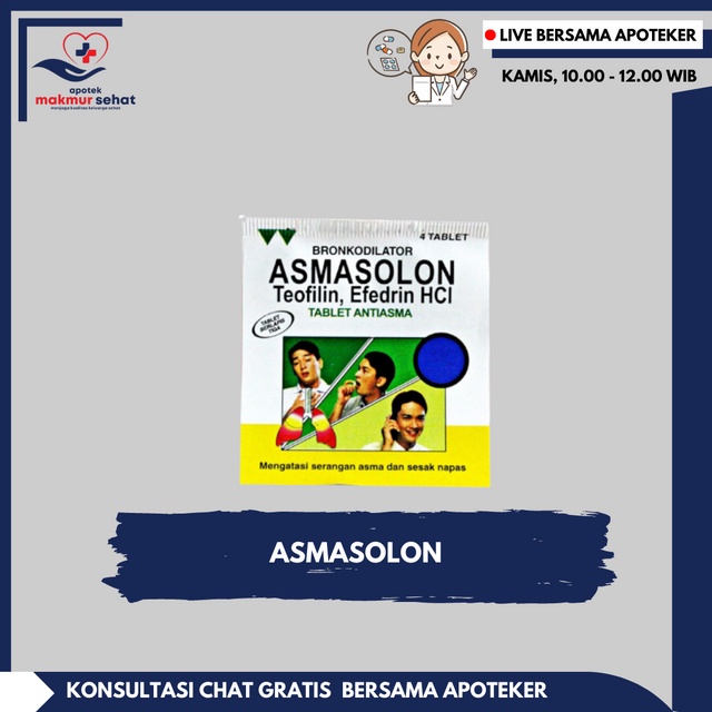 Jual Asmasolon 4 Tablet / Obat Sesak Nafas / Asma | Shopee Indonesia