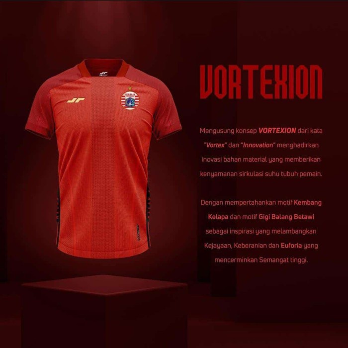 Jual Jersey Original Official Persija Jakarta 2023/2024 - Vortexion | Shopee Indonesia