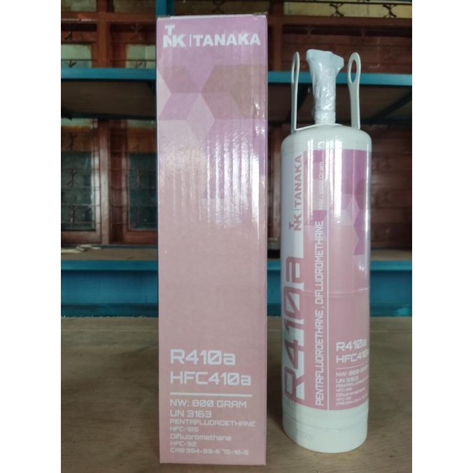 Jual FREON R410A TANAKA HFC-410A FREON AC TABUNG KALENG 800GRAM ...