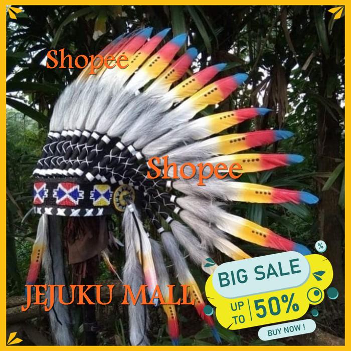 Jual TOPI INDIAN / TOPI SUKU INDIAN TOPI APACHE WARBONET ANGSA KUALITAS ...