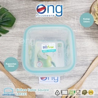 Jual Tempat Wadah Buah Table SQUARE Container 580ml Lock n Lock LBF231 | Shopee Indonesia