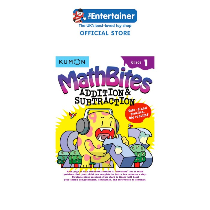 Jual Kumon Mathbites Grade 1 Addition And Substraction - Buku Belajar ...