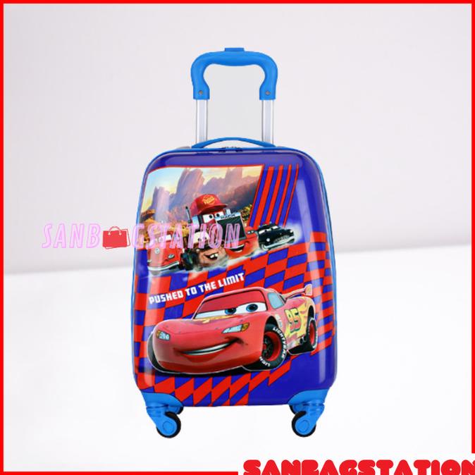 Jual Trend Kids Trolley Luggage | Koper Bagasi Anak Motif Cars Original ...