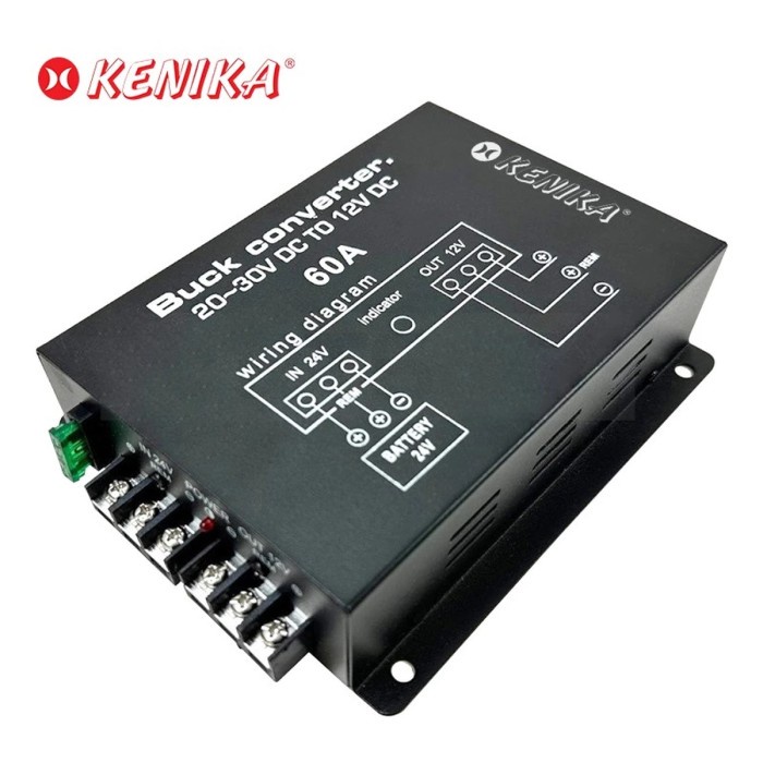 Jual Kenika er Step Down 60A DC to DC 24V to 12V 60A Black ZK-D004 | Shopee Indonesia
