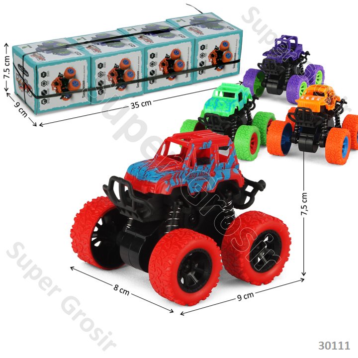 Jual Mobil Monster Trucks Mirip Monster Jam 4 Pcs F/C Stunt 666-1A ...