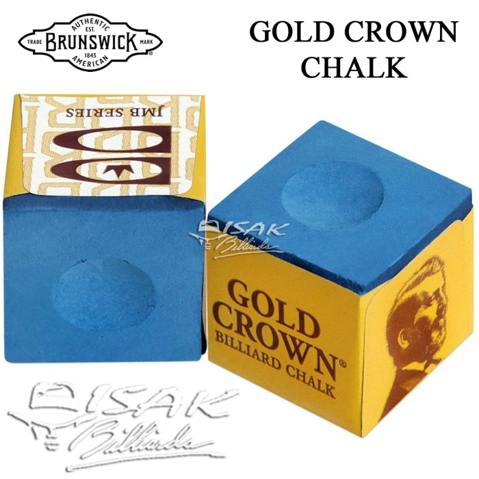 Jual Brunswick Original Chalk - Gold Crown Blue - Kapur Biliar Billiard ...