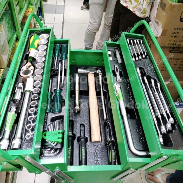 Jual Terbaru Tekiro Tool Box Set 72 Pcs / Mekanik Tools 72 Pcs /Tools ...