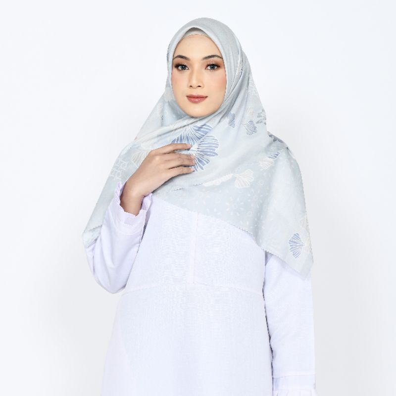 Jual UJMA HIJAB - Hijab Segiempat Motif Yasmine Grey Series Jilbab Voal ...