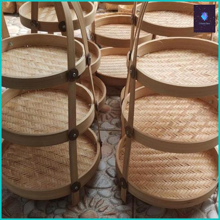 Jual Urbanite store Rak Susun Bambu Untuk Bumbu Dapur atau Kue Ranjang ...