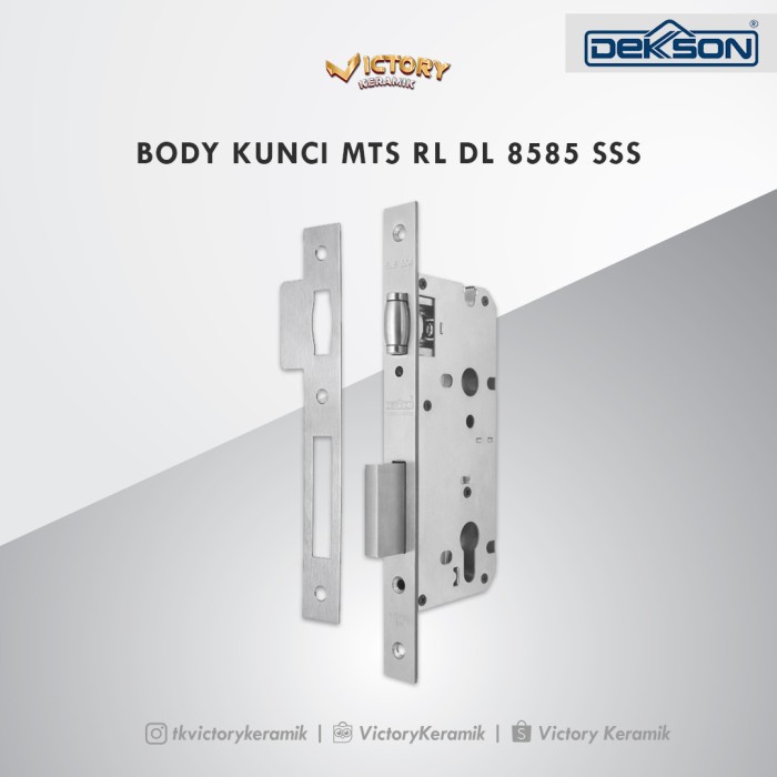 Jual Latin- Body Kunci/Mortise Lock Dekson Mts Rl Dl 8585 Sss Roller ( Pelor ) | Shopee Indonesia