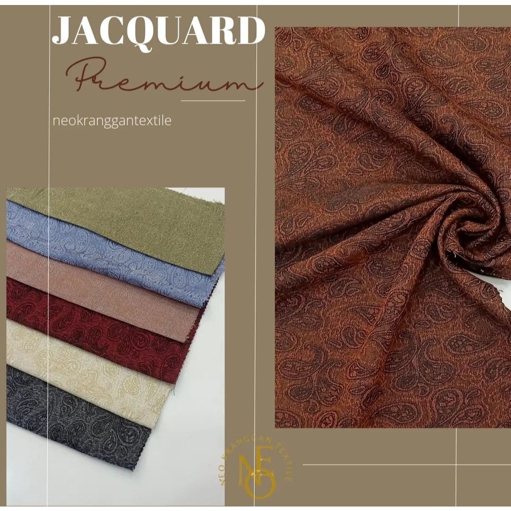 Jual KAIN JACQUARD PREMIUM J010 58" (Harga Per 0,5 Meter) | Shopee ...
