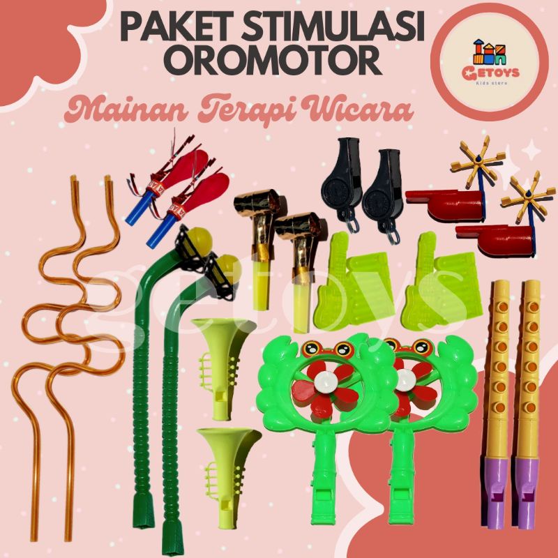 Jual (GE TOYS) PAKET DOBEL 10PCS /MAINAN STIMULASI OROMOTOR BALITA DAN ...