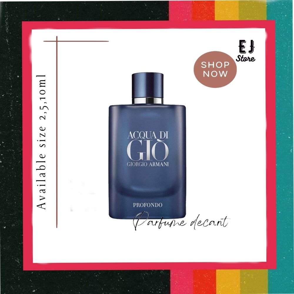 Jual Decant 2ml 5ml 10ml Parfum Acqua Di Gio Profondo EDP / ADG ...