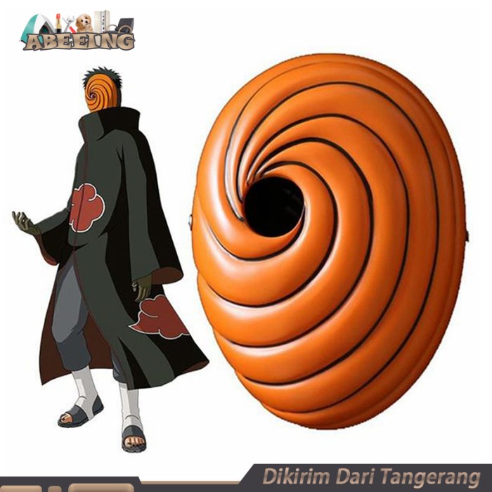 Jual Topeng Uchiha Obito Japanese Anime Mask Obito Cosplay _. | Shopee ...